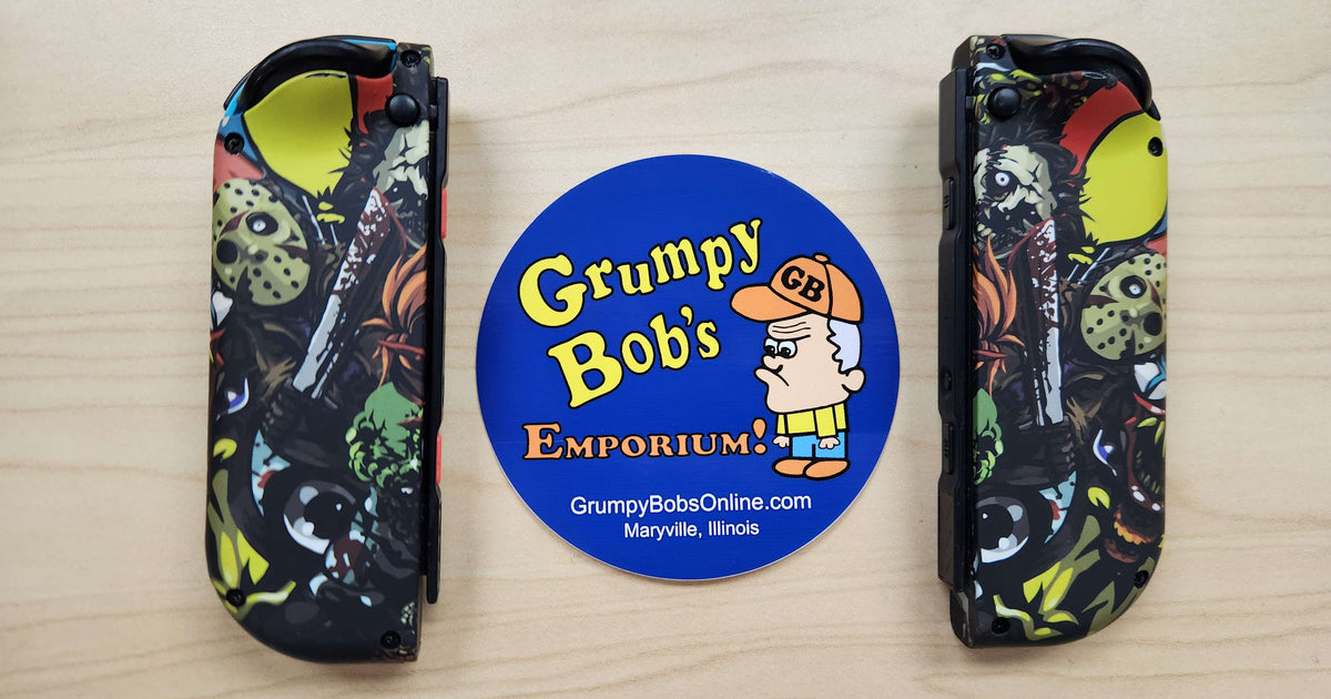 Wireless Controllers: Joy-Cons (L/R) - Official w/ Scary Party Re-Shel – Grumpy Bob's Emporium
