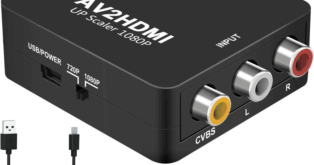 AV to HDMI Converter - Black (Mini) (AV2HDMI) NEW – Grumpy Bob's Emporium