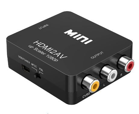 HDMI to AV Converter - Black (Mini) (AV2HDMI) NEW – Grumpy Bob's Emporium