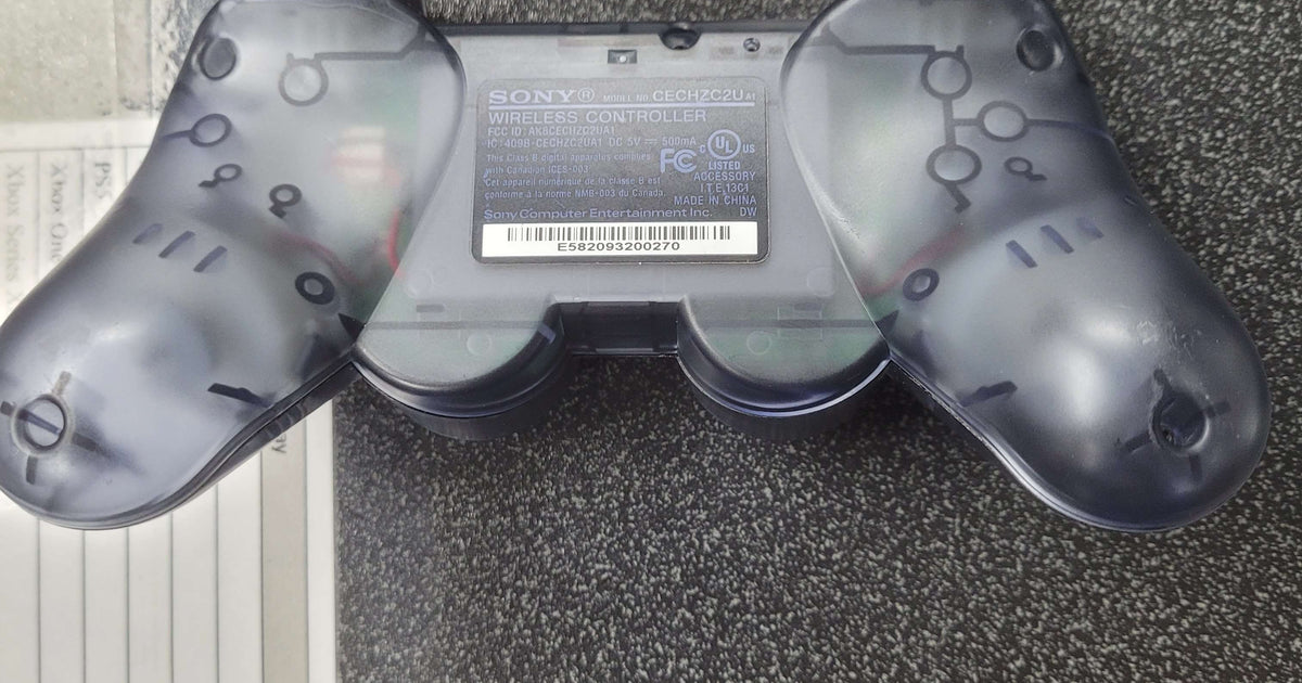 Wireless Controller - Smoke Clear - Official SONY (Model #CECHZC2U A1 ...