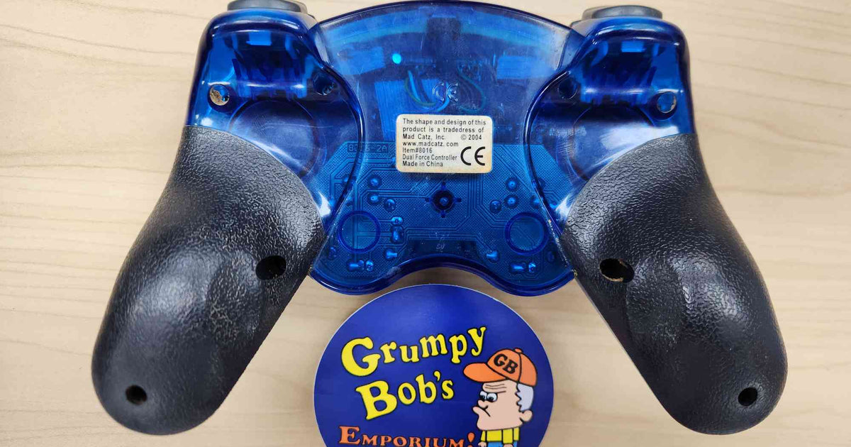 Wired Controller - MadCatz - DualForce - Blue (Playstation 2) Pre-Owne ...