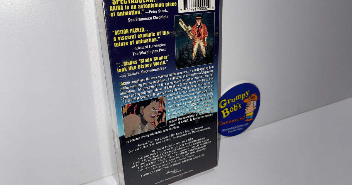 Akira - Letterbox Edition (Streamline Pictures) (VHS) NEW – Grumpy Bob ...