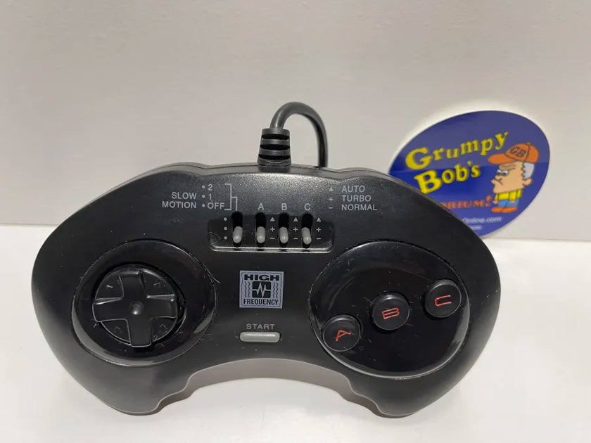 Wired Controller: High Frequency - 3 Button - Turbo - Black (Sega Gene ...