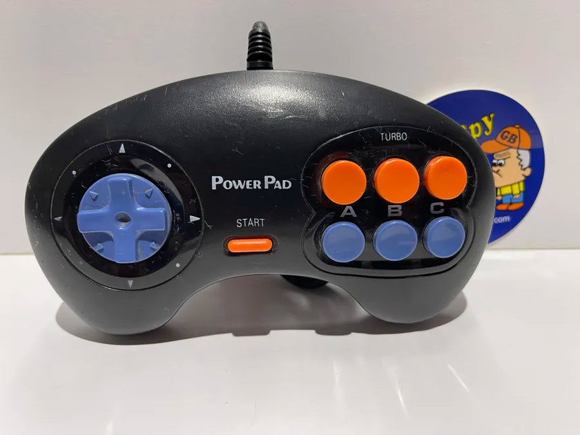 Wired Controller: Champ - PowerPad - 6 Button - Turbo - Black (Sega Ge ...