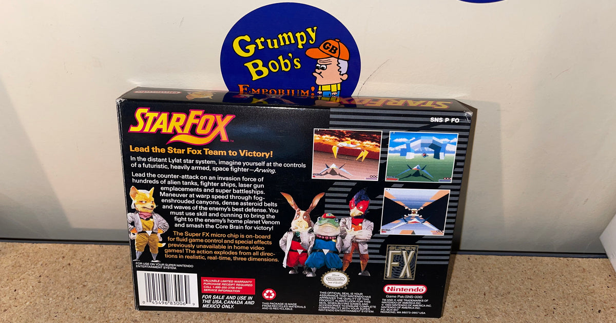 Star Fox (Super Nintendo) Pre-Owned: Game, Manual, Inserts, Poster, Du ...