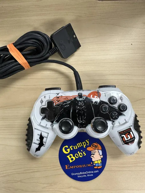 Wired Controller - Batman Begins - MadCatz - White & Black (Playstatio ...