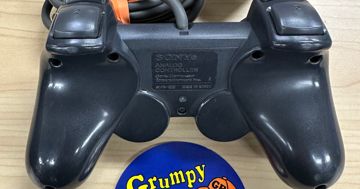 Wired Controller - Official - Analog Dualshock - Black (Playstation 1 ...