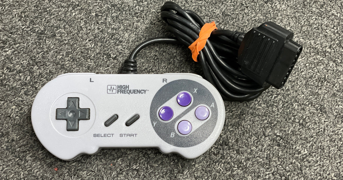 Wired Controller - High Frequency - Grey (Super Nintendo) Pre-Owned ...