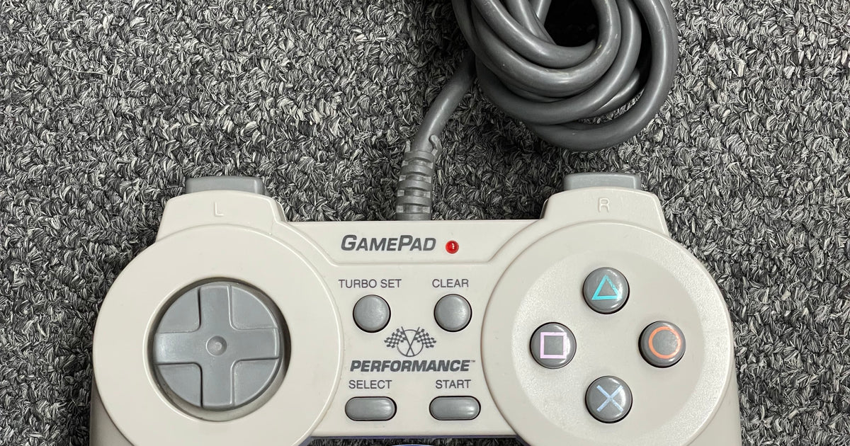 Wired Controller - Turbo GamePad - Performance - Grey (Playstation 1 ...