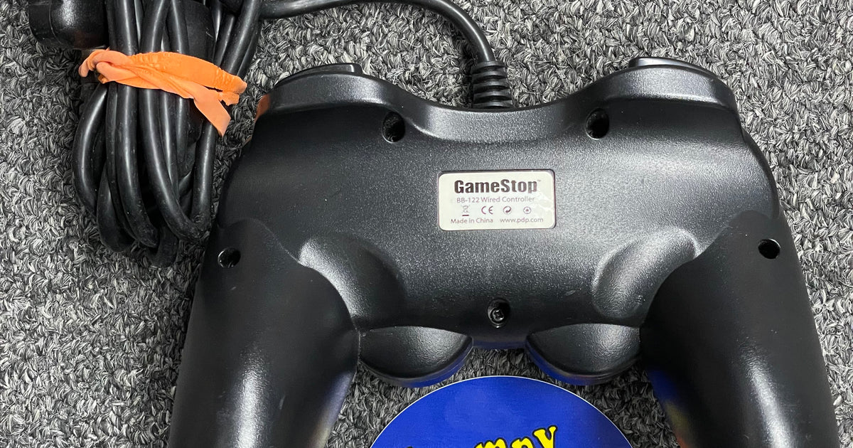 Wired Controller - GameStop - Black (Playstation 2) Pre-Owned – Grumpy ...