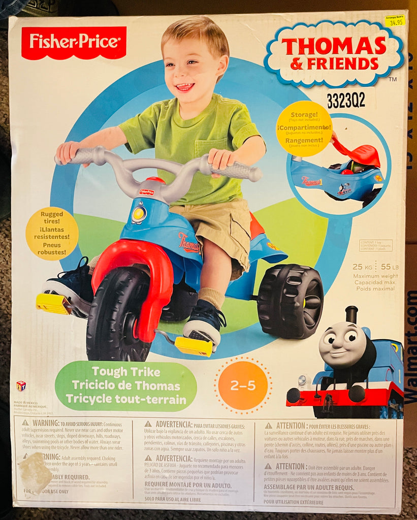 Thomas & Friends Tough Trike Tricycle Ride On Toy (W2880-9665) (Fisher ...