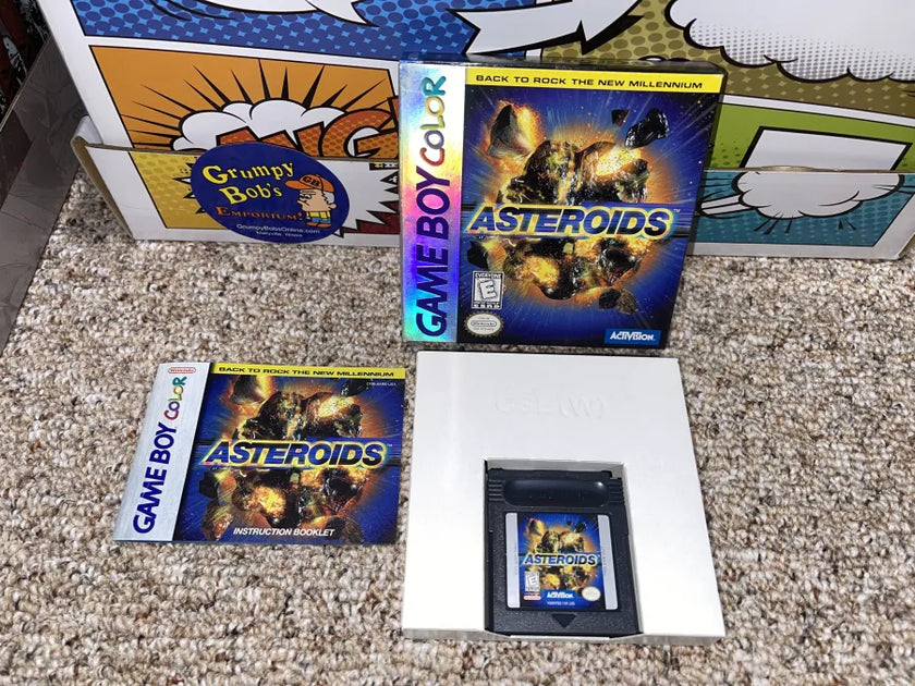Asteroids (Game Boy Color) Pre-Owned: Game, Manual, Tray, and Box – Grumpy Bob's Emporium