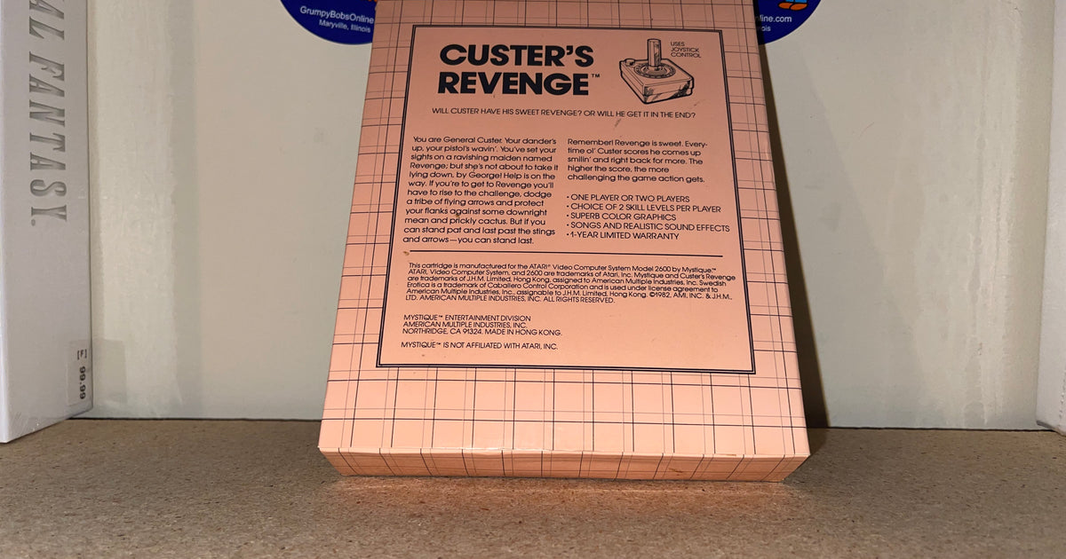 Custer's Revenge (Mystique) (Atari 2600) Pre-Owned: Game, Manual, Inse ...