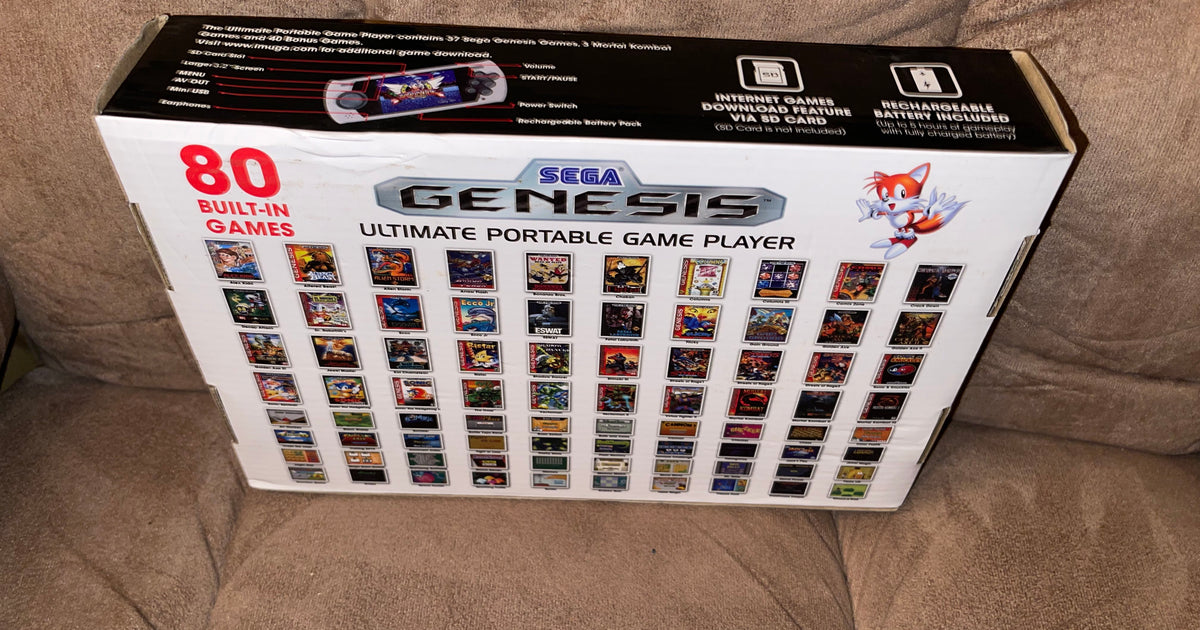 System - Sega Genesis - Ultimate Portable Game Player w/ 80 Built-In G ...