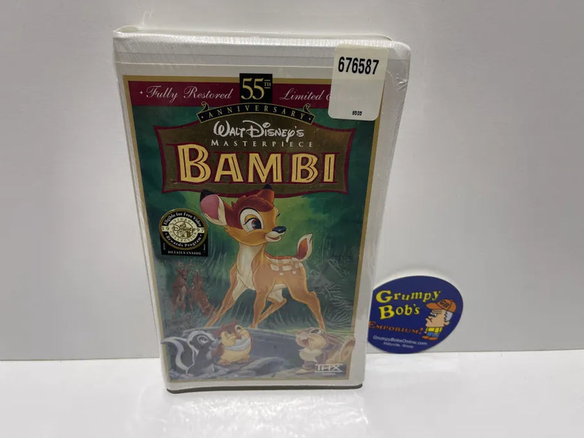 Bambi - 55th Anniversary (Disney Masterpiece Collection) (VHS) NEW ...
