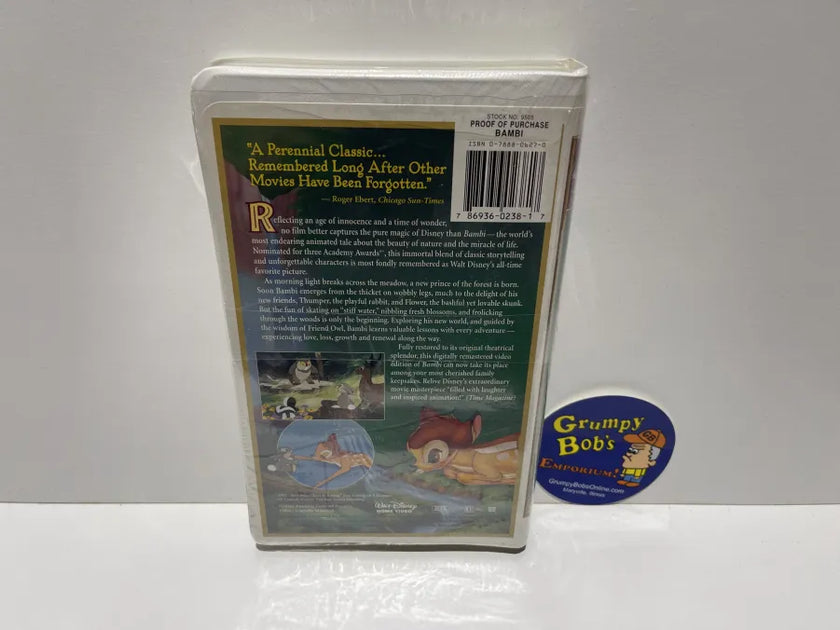 Bambi - 55th Anniversary (Disney Masterpiece Collection) (VHS) NEW ...