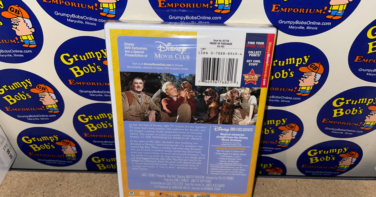 Big Red (Disney Movie Club Exclusive) (DVD) NEW – Grumpy Bob's Emporium