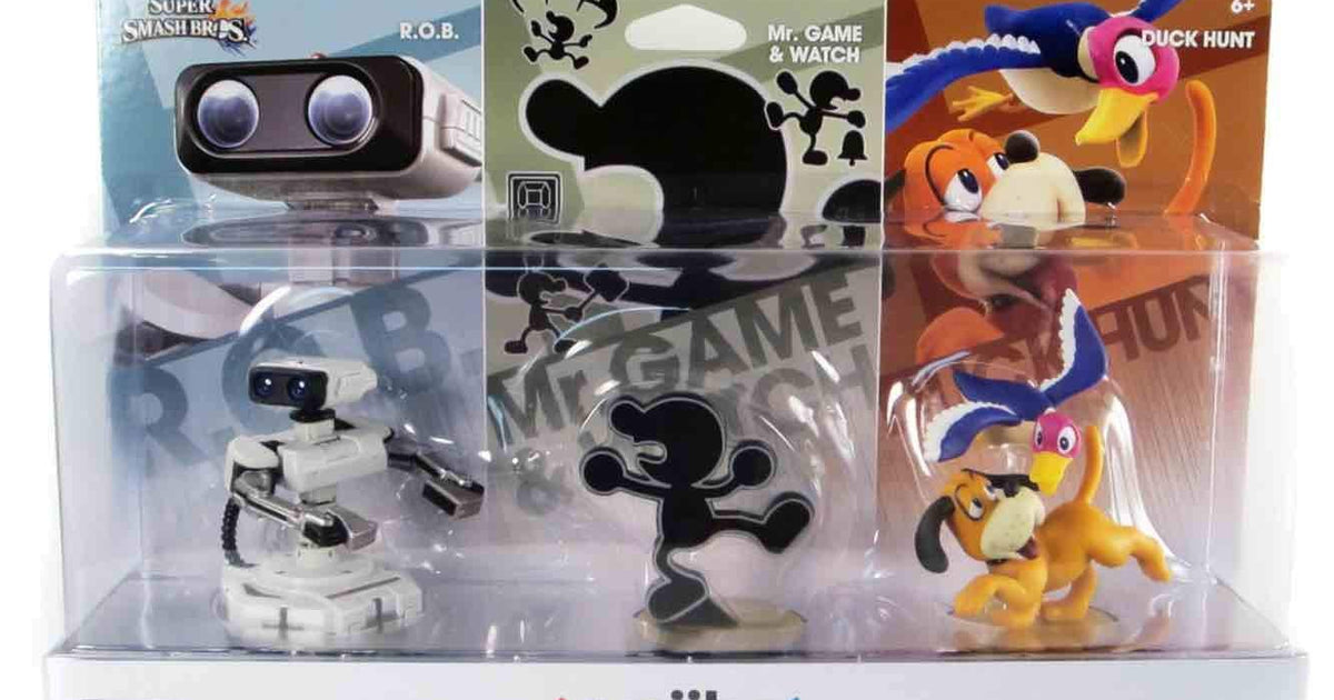 Retros 3 Pack (R.O.B. The Robot / Mr Game & Watch / Duck Hunt) (Super ...