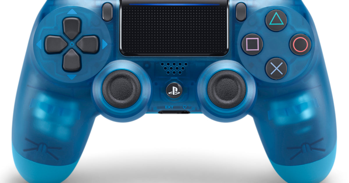 DualShock 4 Wireless Controller - Crystal Blue (Official Sony Brand ...