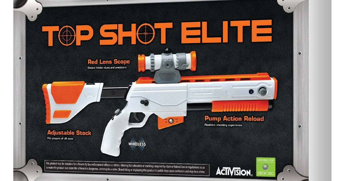 Cabela's Top Shot Elite Wireless Gun Controller with Sensor and Scope ...