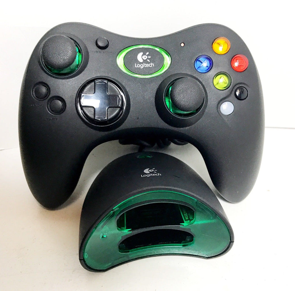 Logitech Wireless Controller w/ Receiver - Black (Original Xbox Access ...